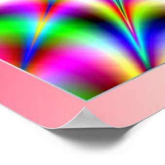 Emission of Vibrating Colors Poster | Zazzle