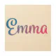 Emma Stylish Cursive Wood Wall Art | Zazzle