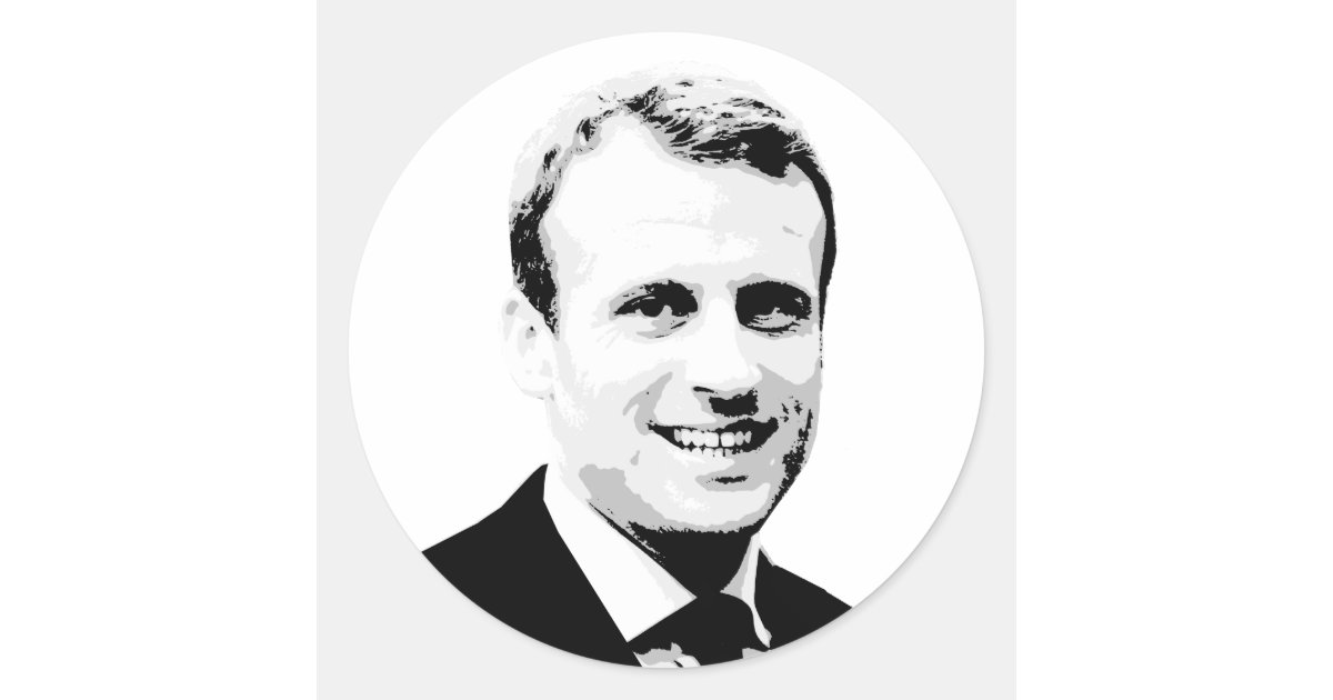 Emmanuel Macron Classic Round Sticker | Zazzle