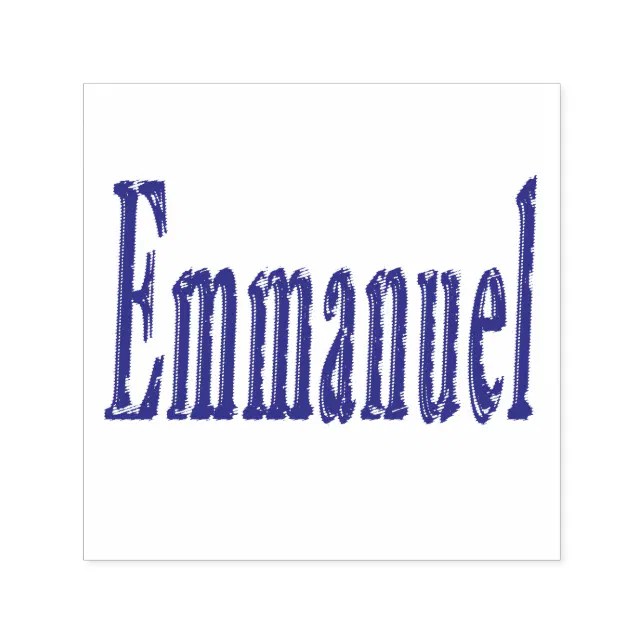 Emmanuel Name Logo, Self-inking Stamp | Zazzle
