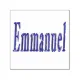 Emmanuel Name Logo, Self-inking Stamp | Zazzle