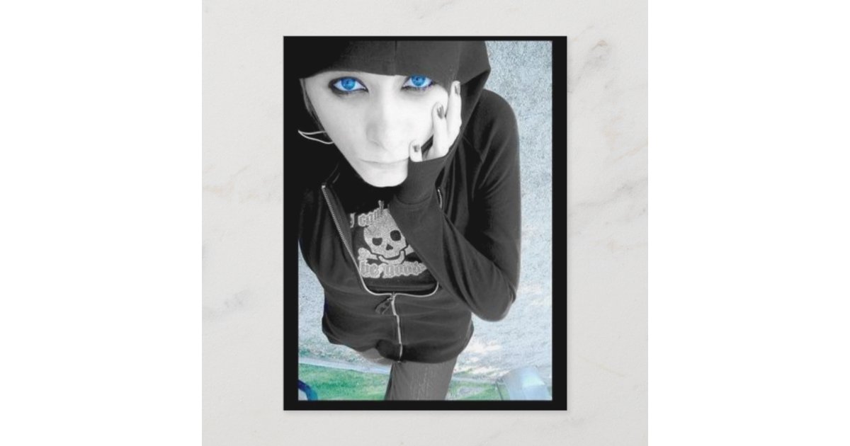 Emo Child Postcard | Zazzle