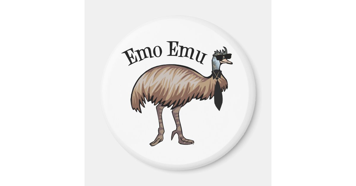 Emo Emu Magnet | Zazzle