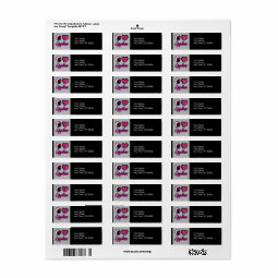 Emo Eye Heart I Love Lipgloss Label | Zazzle
