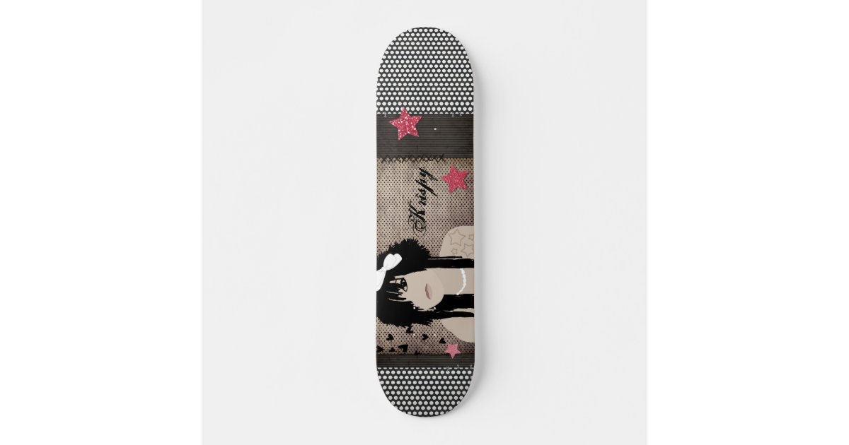 Emo Girl Skateboard | Zazzle