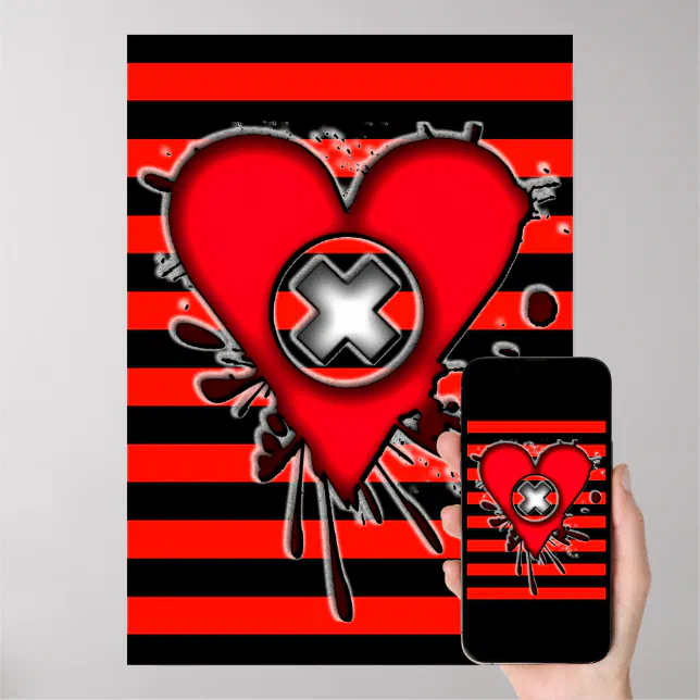 Emo Love Poster | Zazzle