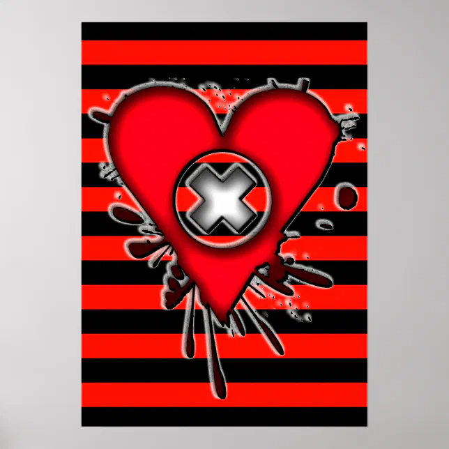 Emo Love Poster | Zazzle