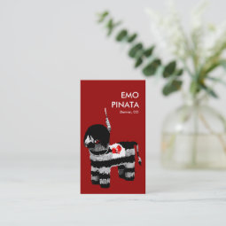 emo pinata business card | Zazzle