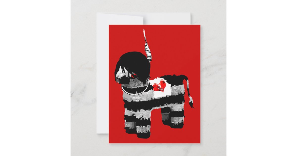 emo pinata invitation | Zazzle
