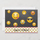 Emoji Chalkboard Glitter Birthday Invitations | Zazzle