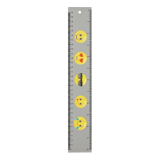 Emoji Faces Ruler | Zazzle