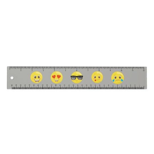 Emoji Faces Ruler | Zazzle.com