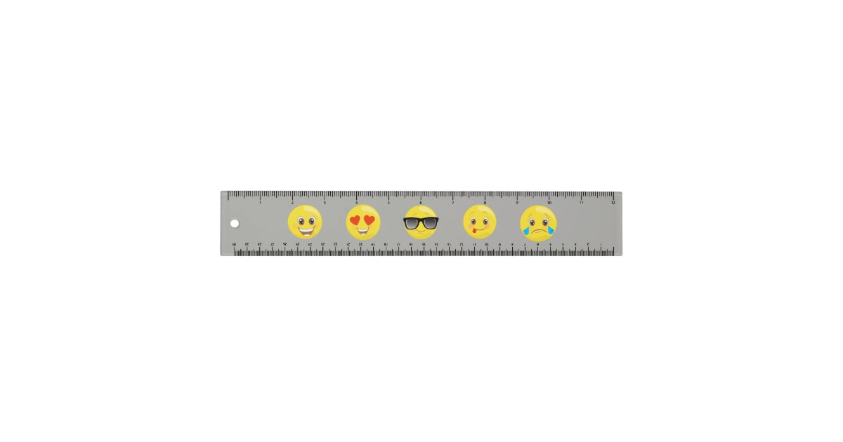 Emoji Faces Ruler | Zazzle