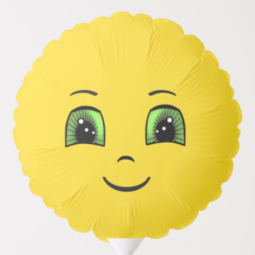 Emoji Happy Face Bright Yellow Balloon | Zazzle