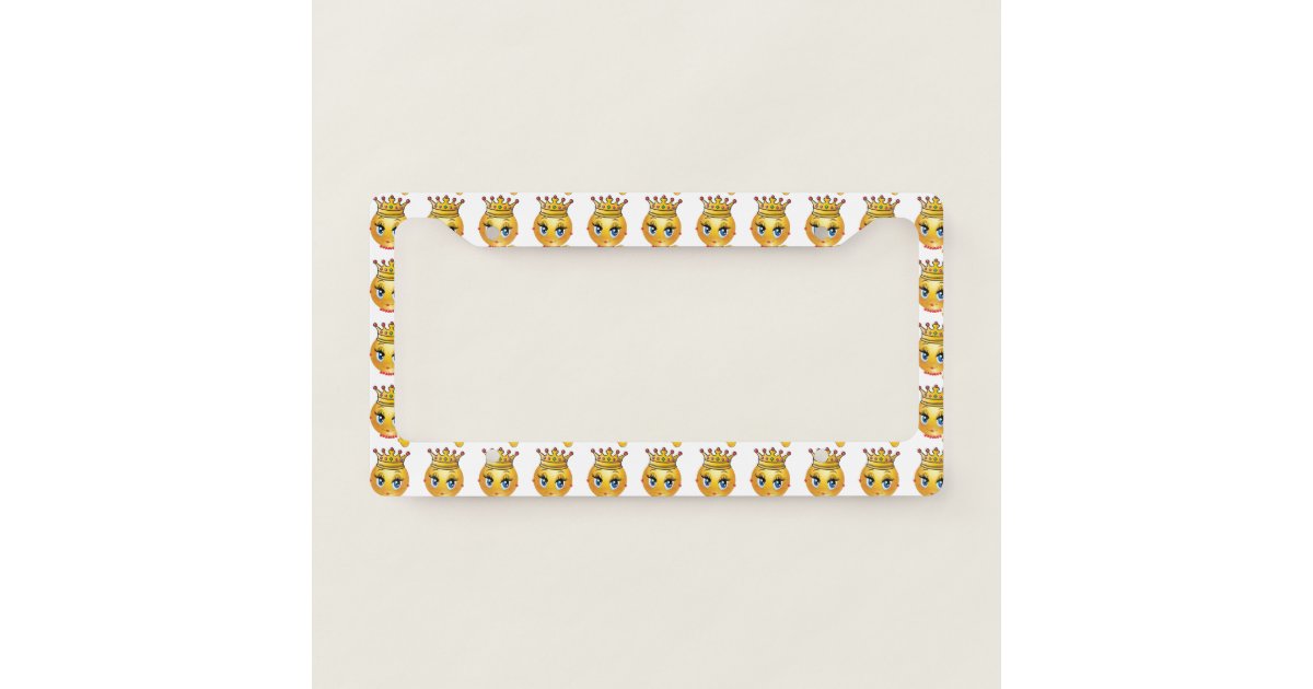 emoji license plate frame | Zazzle