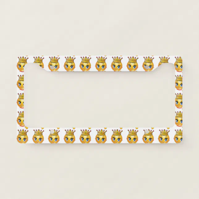 emoji license plate frame | Zazzle