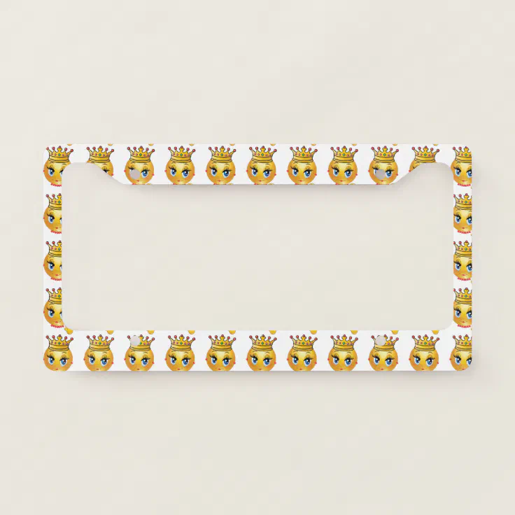 emoji license plate frame | Zazzle