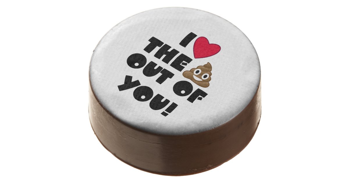 Emoji Love The Poop Chocolate Dipped Oreo | Zazzle