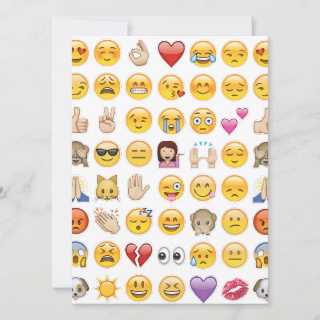 emoji party invitation | Zazzle