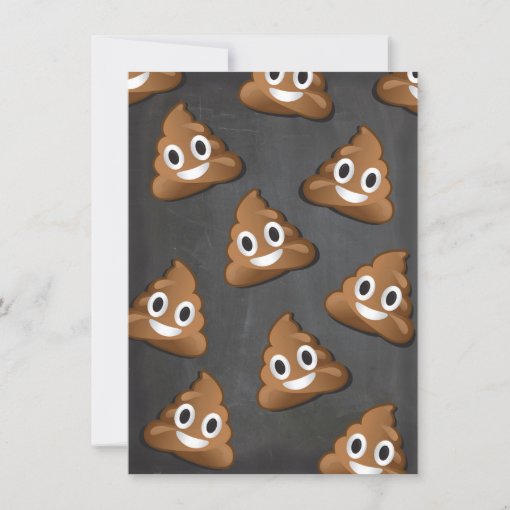Emoji Party Pooper Boys Birthday Party Invitation | Zazzle