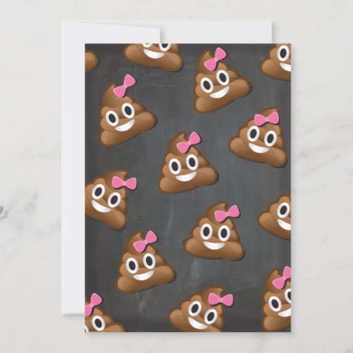 Emoji Party Pooper Girl Birthay Invitation | Zazzle
