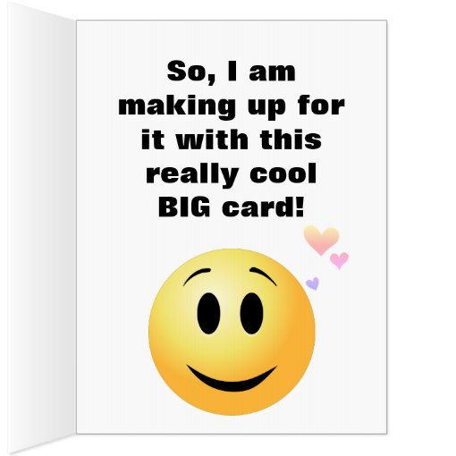 Emoji Sorry I Forgot Really Big Apology! Card | Zazzle