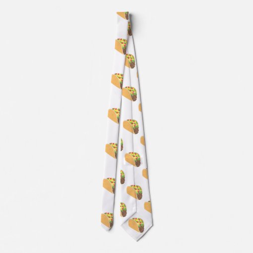 emoji taco menswear mens necktie neck tie | Zazzle