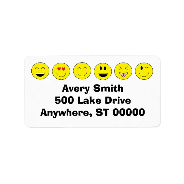 Emojis Address Labels | Zazzle