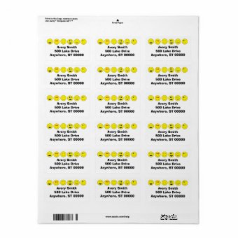 Emojis Address Labels | Zazzle