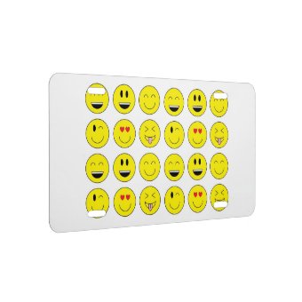 "Emojis" Aluminum License Plate | Zazzle