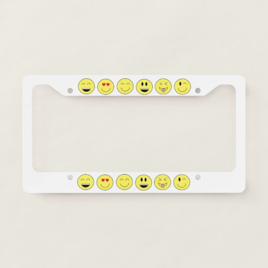 "Emojis" License Plate License Plate Frame | Zazzle.com