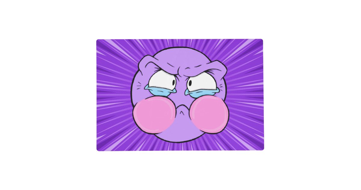 Emote Face Laminated Placemat | Zazzle