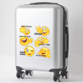 Emoticon Face Expressions Emoji Sticker | Zazzle