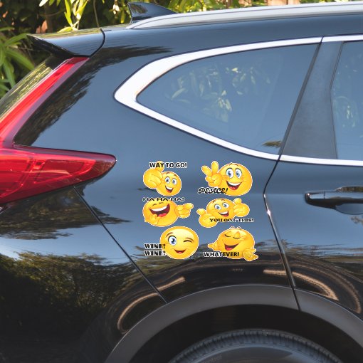 Emoticon Face Expressions Emoji Sticker | Zazzle