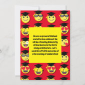 Emoticon Happy Cute Graduation Party Invitation | Zazzle
