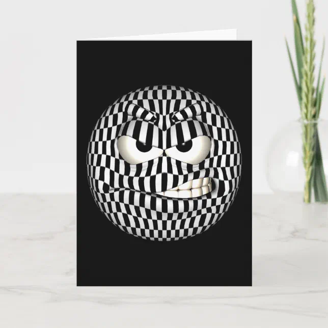 Emoticon Having A Bad Day Card | Zazzle