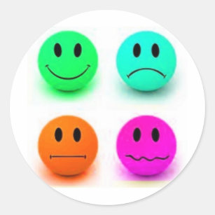Sad Face Stickers | Zazzle