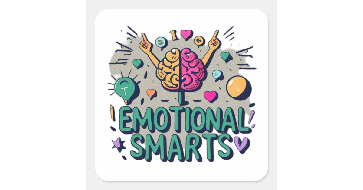 Emotional Intelligence Square Sticker | Zazzle
