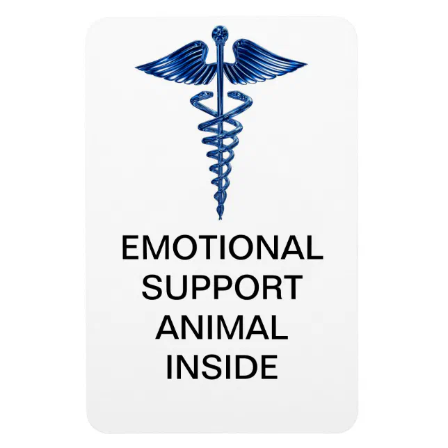 Emotional Support Animal Inside Magnet | Zazzle