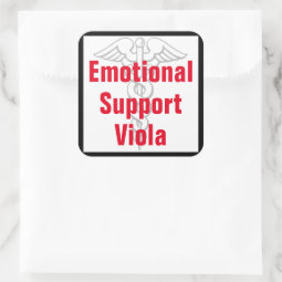 Emotional Support Viola - Funny Sticker | Zazzle