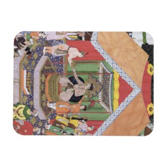 Emperor Akbar (r.1556-1605) entertained by his fos Magnet | Zazzle