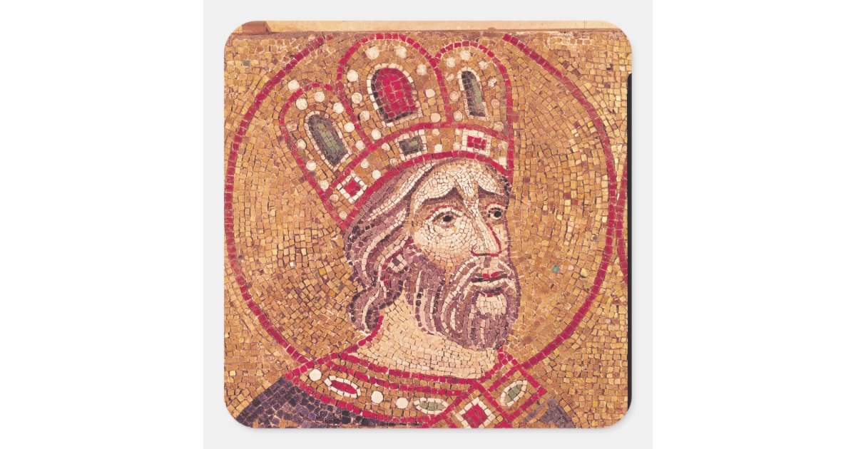 Emperor Constantine I the Great Square Sticker | Zazzle