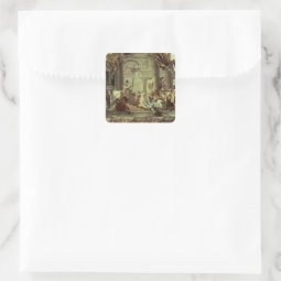 Emperor Frederick Barbarossa's wedding Square Sticker | Zazzle