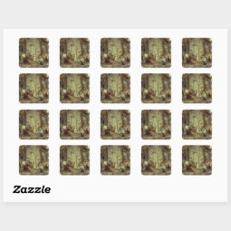 Emperor Frederick Barbarossa's wedding Square Sticker | Zazzle