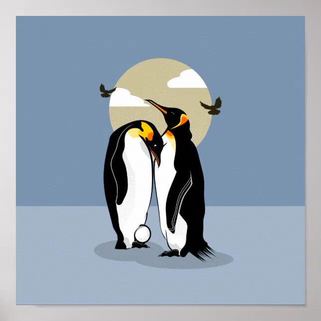 Emperor PENGUINS Poster | Zazzle