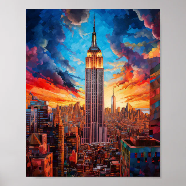 Empire States Building New York USA Poster | Zazzle