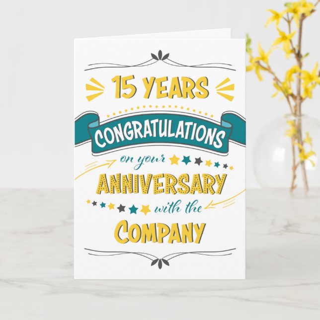 15 Years Of Service Congratulations