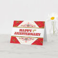 Employee 1st Anniversary Pattern Decorative Card | Zazzle