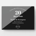 Employee 20 years of service Custom logo Plaque | Zazzle