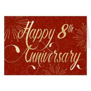 8th Anniversary Cards - Greeting & Photo Cards | Zazzle